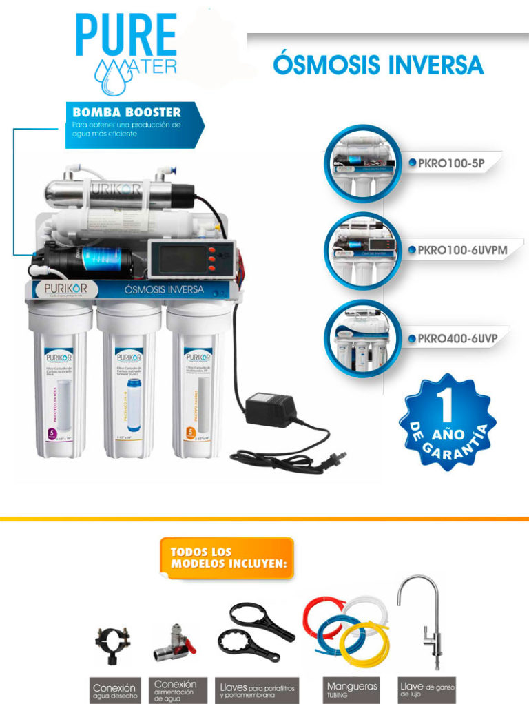 Purikor – Sistemas de Osmosis Inversa – POU – PureWater Colombia ...