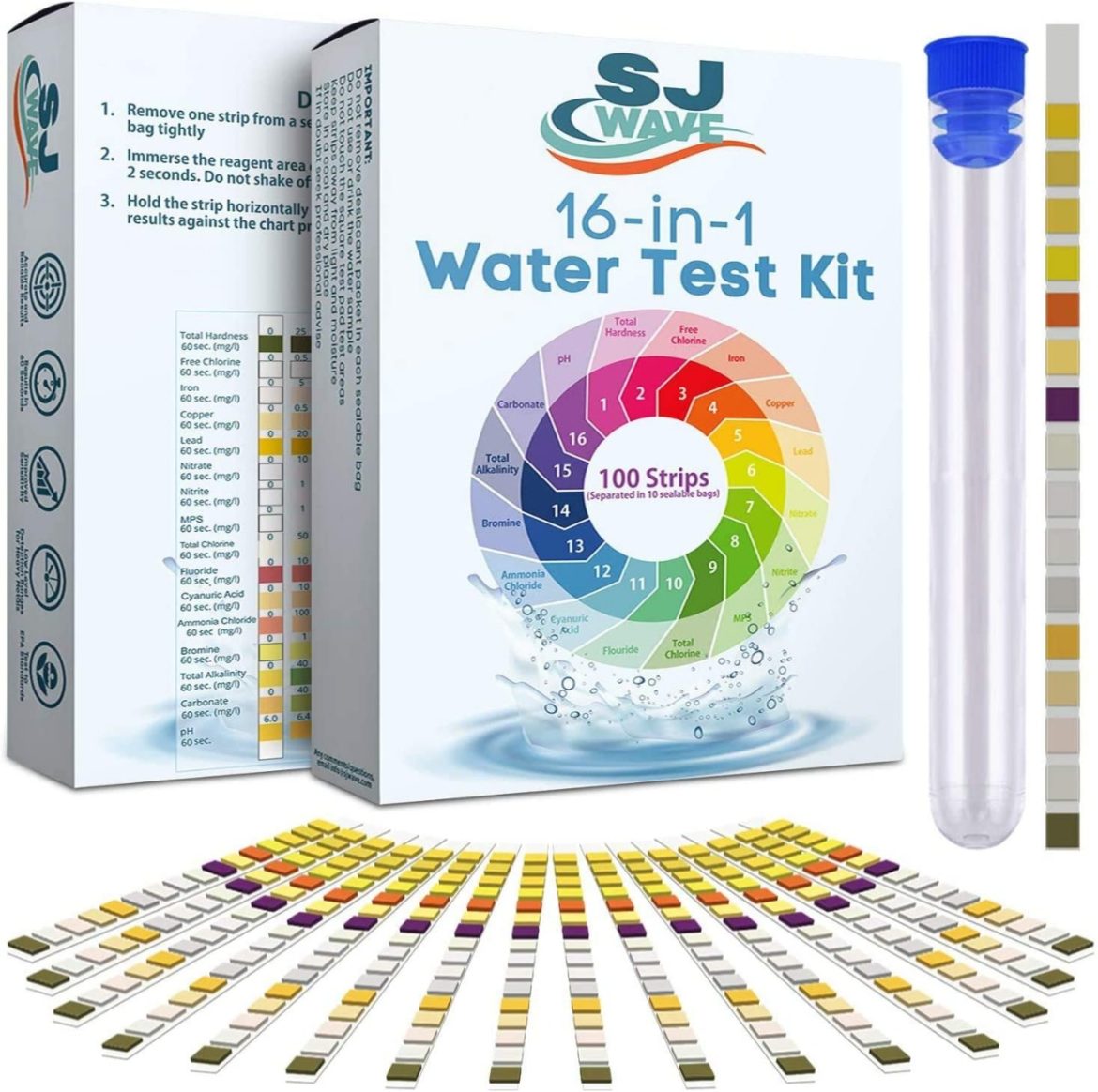 Kit de prueba de agua potable 16 en 1 – PureWater Colombia | Tecnología ...